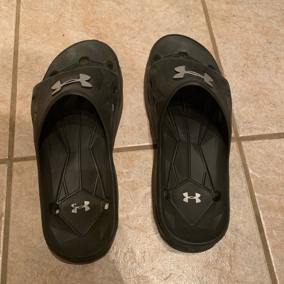 Under Armour | Shoes | Black Under Armour Sandals | Poshmark